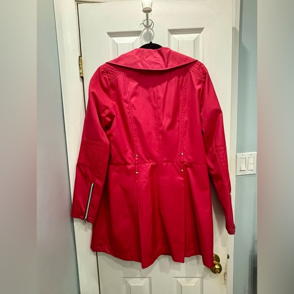Black Rivet | Jackets & Coats | Black Rivet Womens Fuscia Trench Coat ...